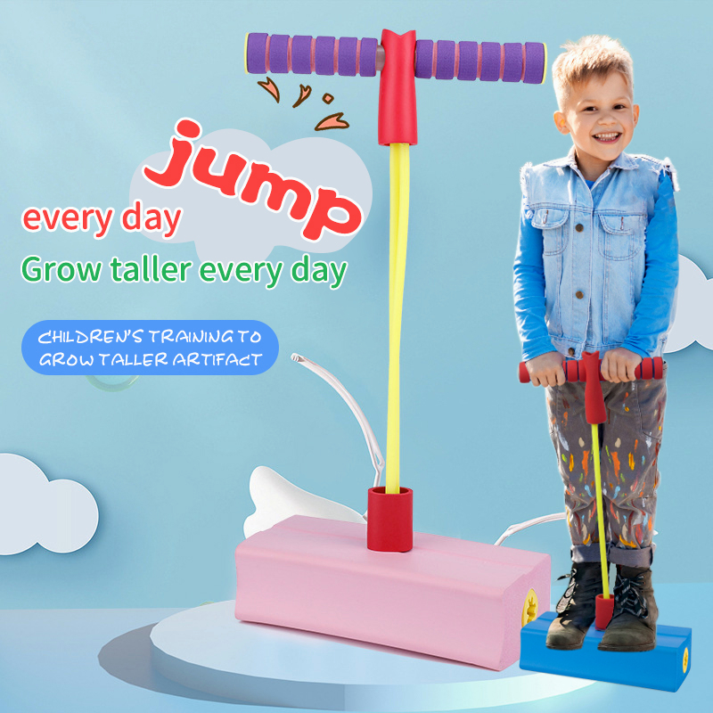 Children's Sound Jumping Pole Toy Frog Jumping Bouncing Doll Sensory ...