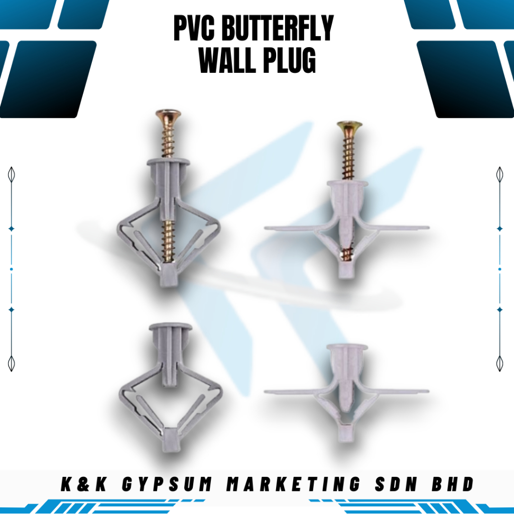 Partition Wall Plug PVC Butterfly Wall Plug Partition Plug / Ceiling ...