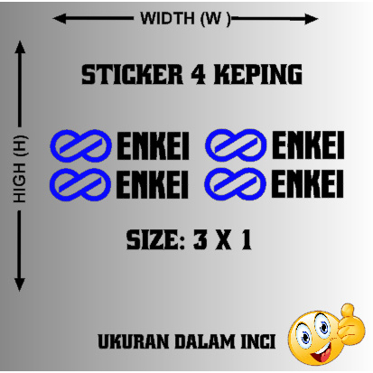 Sticker ENKEI RIMM TAYAR Train HONDA PROTON PERODUA | Shopee Singapore