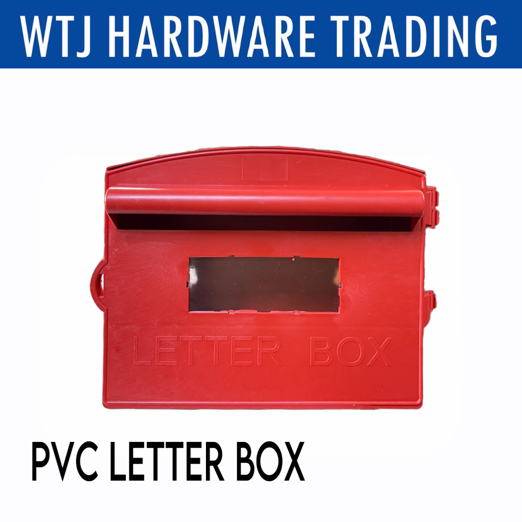 Red PVC Post Letter Box Red Plastic Mail Box Peti Surat Plastik Merah ...