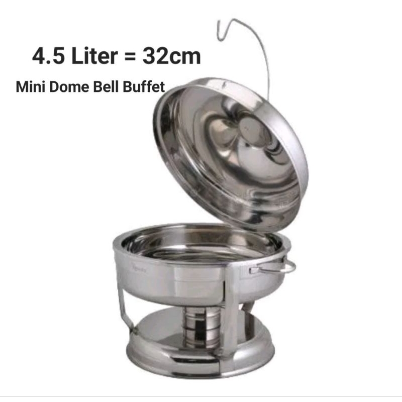Chafing Dish 4.5L /9L Golden Bell Dome Hanging Bekas Gantung Buffet ...