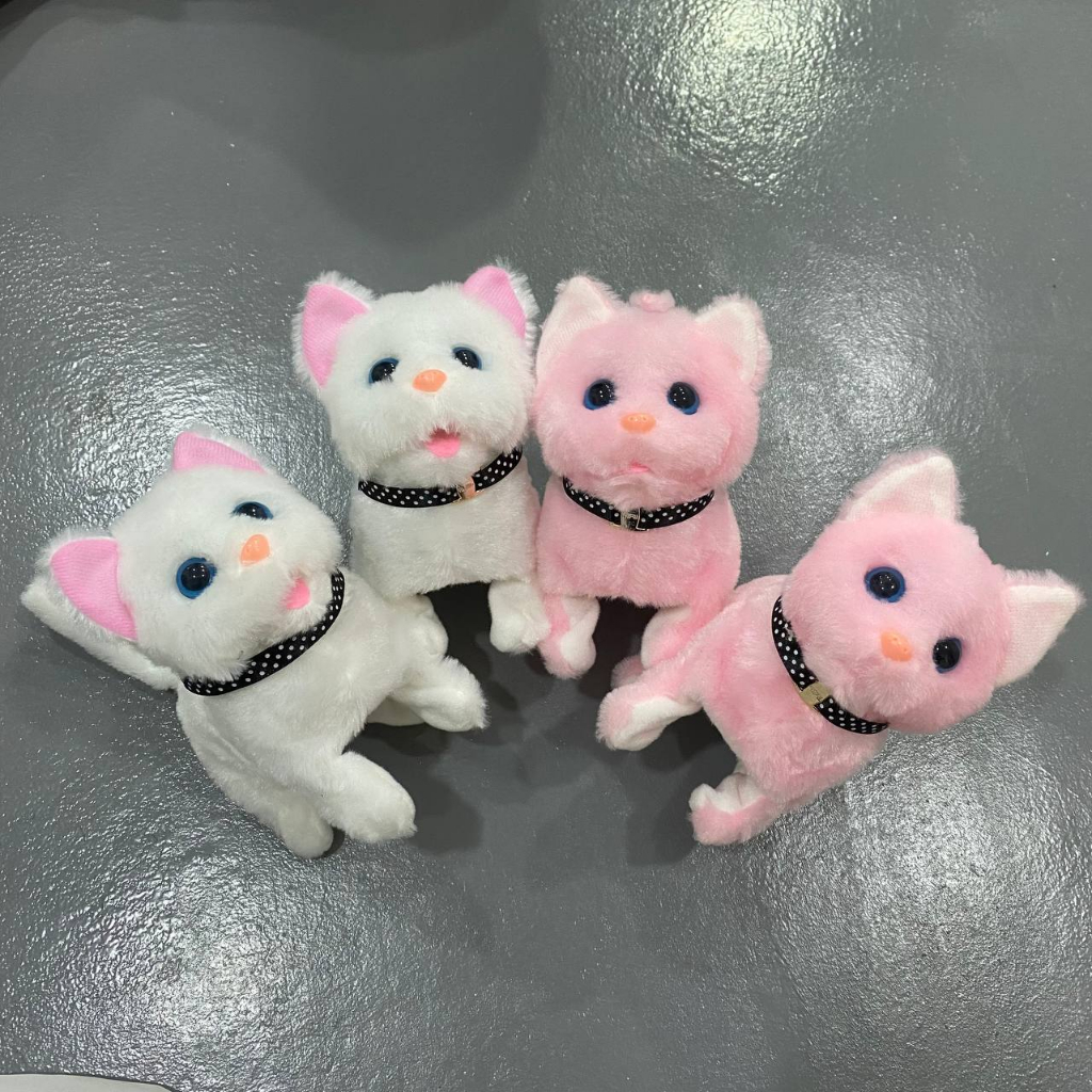 [READYSTOCK] Children Electronic Walking Plush Cat Robot Toy Cat ...
