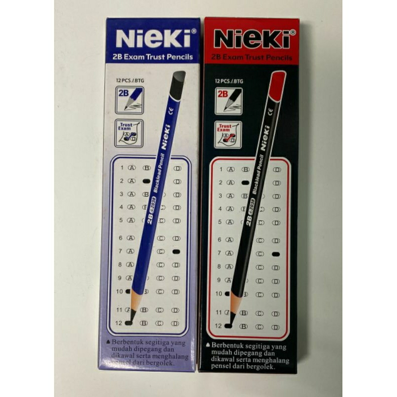 NIEKI 2B Exam Trust Pencil - Triangular Shape (12 pcs/box) | Shopee ...