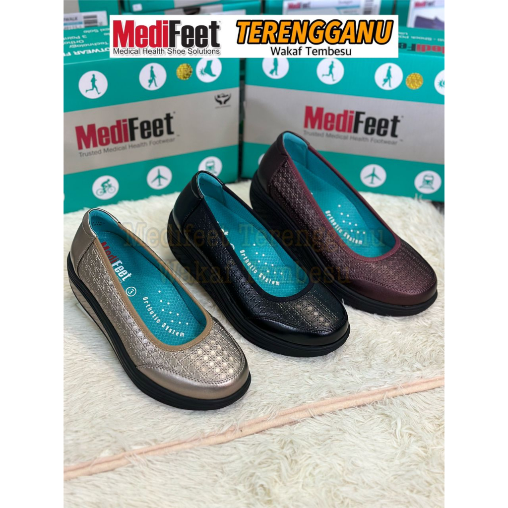 MEDIFEET MS203 SVAGO ROCKING SOLE SLIP ON ORTHOTIC SYSTEM MEDICAL HEALTH SHOES ( KASUT KESIHATAN ...