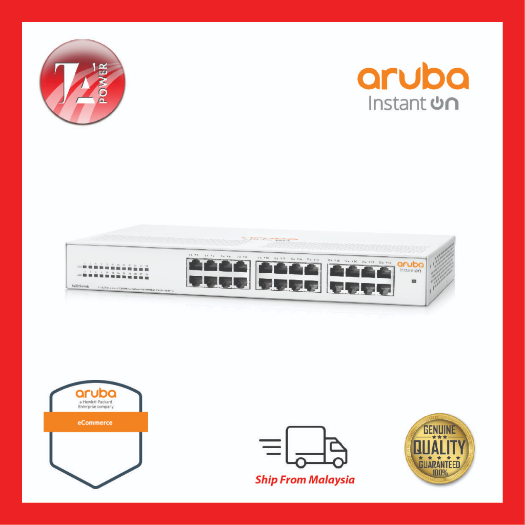 HPE Networking Instant On Switch Series 1430 24-Port Gb (R8R49A ARE) | Shopee Singapore