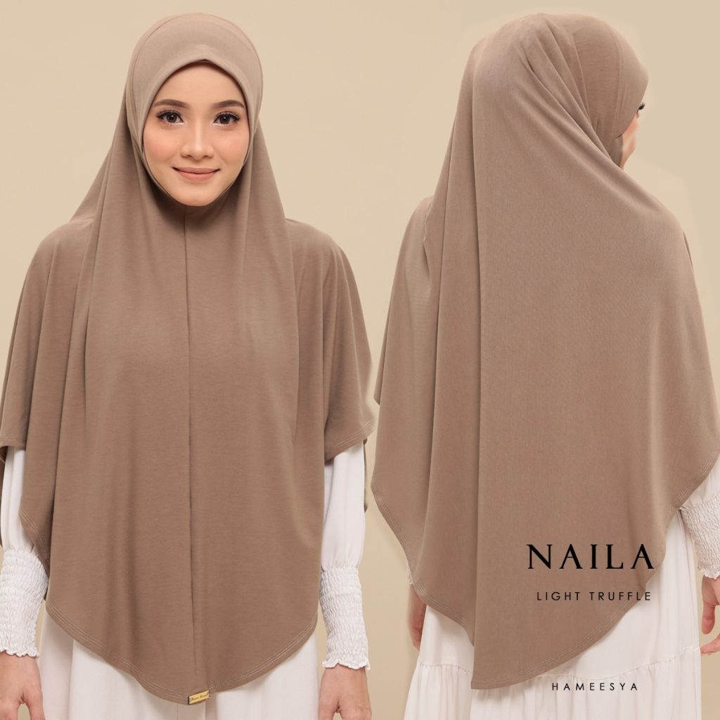 Cotton NAILA Long Hijab Chin Hijab Ironless Hijab Hajj Umrah Sarong ...