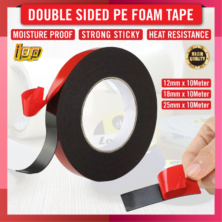 PE Double Sided Foam Tape 12MM / 18MM / 24MM (10 Meter) | Shopee Singapore