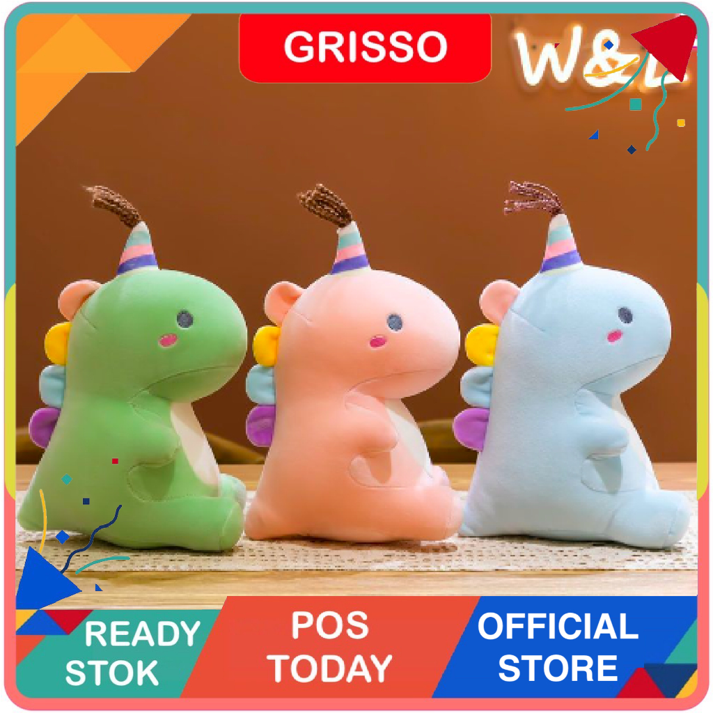 GRISSO 30CM Dinosaur Dolls Dinosaur Soft Plush Toy Dino Plushie ...