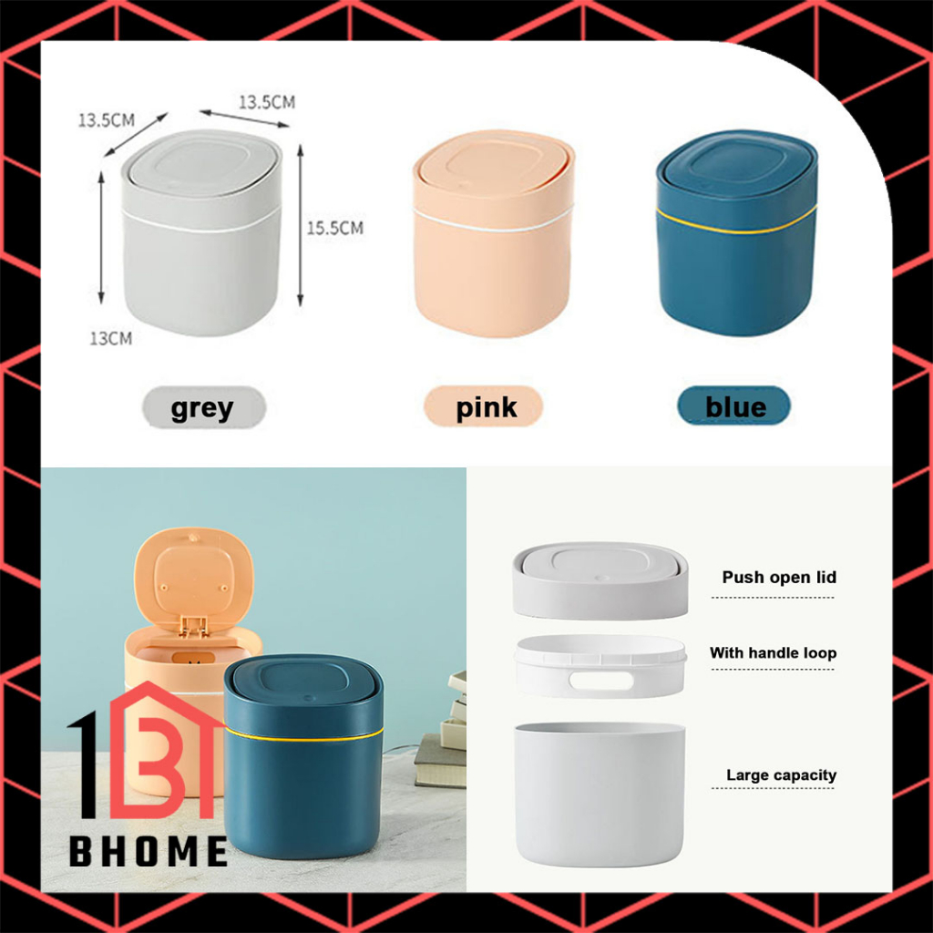 MINI DESK BIN DESKTOP TRASH CAN DESKTOP BIN CAR SMALL WASTE BIN BASKET ...