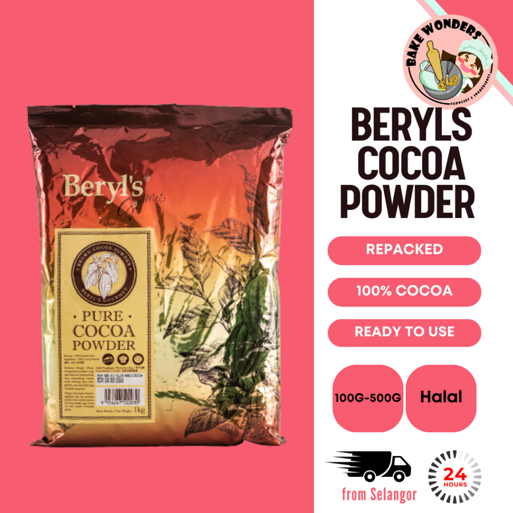 Beryls Pure Cocoa Powder/ Beryls Serbuk Coco/ Beryls Classic Cocoa ...