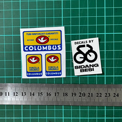 Columbus tubing decals sticker for vintage roadbike | Shopee Singapore