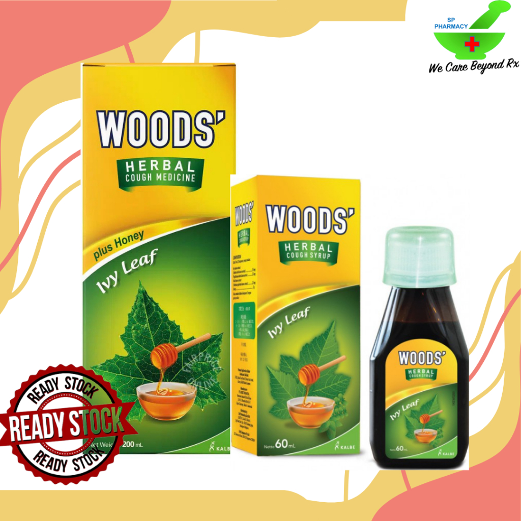 WOODS HERBAL COUGH SYRUP IVY LEAF 60ML/200ML | Shopee Singapore