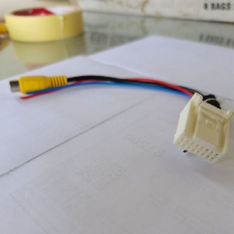 Toyota player 16 pin reverse camera female socket plug and play ...