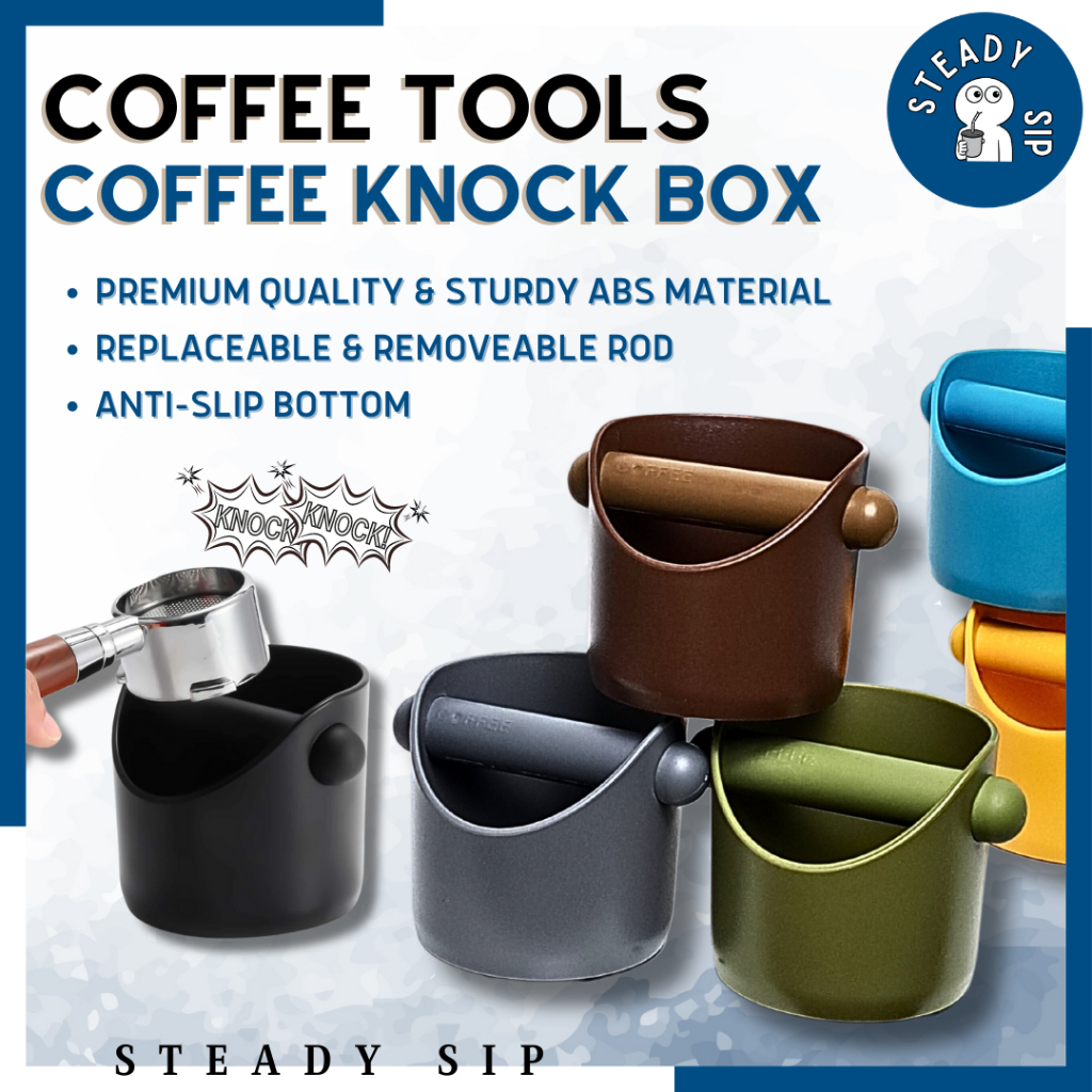 Steady Sip Coffee Espresso Ground Knock Off Box Anti-Slip Knock Box ...