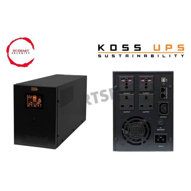 KOSS Sylion 3000VA Uninterruptible Power Supply (UPS) with 5 x output ...