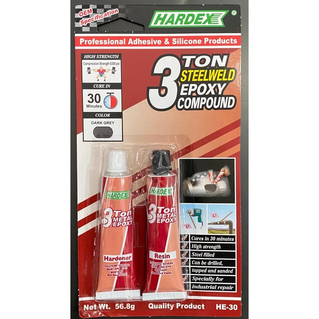 HARDEX 3 Ton Steelweld Epoxy Compound (56.8G) | Shopee Singapore