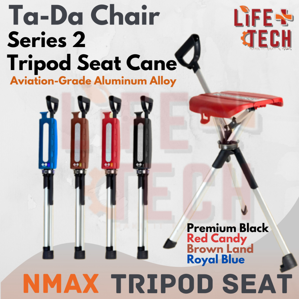 Ta-Da Chair Series 2 Tripod Seat Cane[1 YEAR WARRANTY] TA-DA Tripod ...