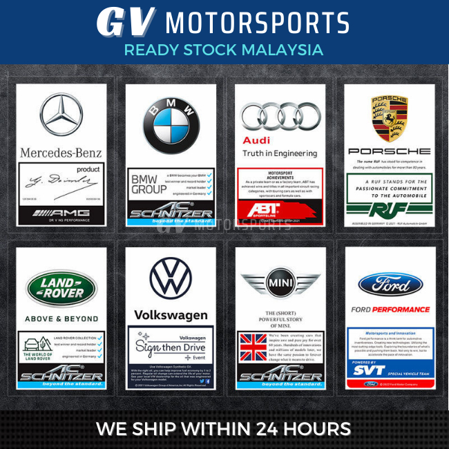 Continental Sticker Windscreen Sticker Mercedes Benz AMG BMW MINI ...