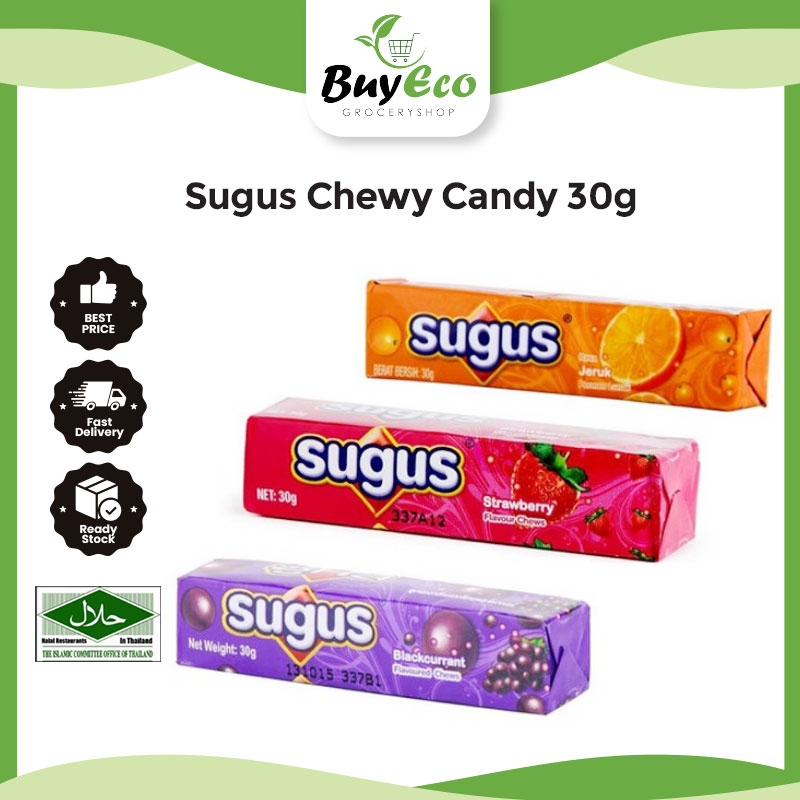 Sugus Chewy Candy 30g GRAPE/STRAWBERRY/ORANGE | Shopee Singapore