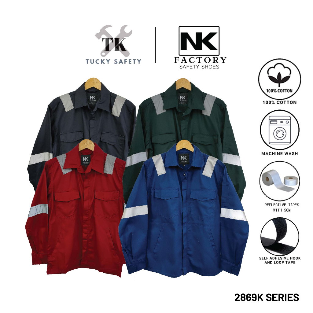 SIZE XS - 6XL PPE SAFETY JACKET / BAJU KERJA / CLOTHES 2869K SERIES ...