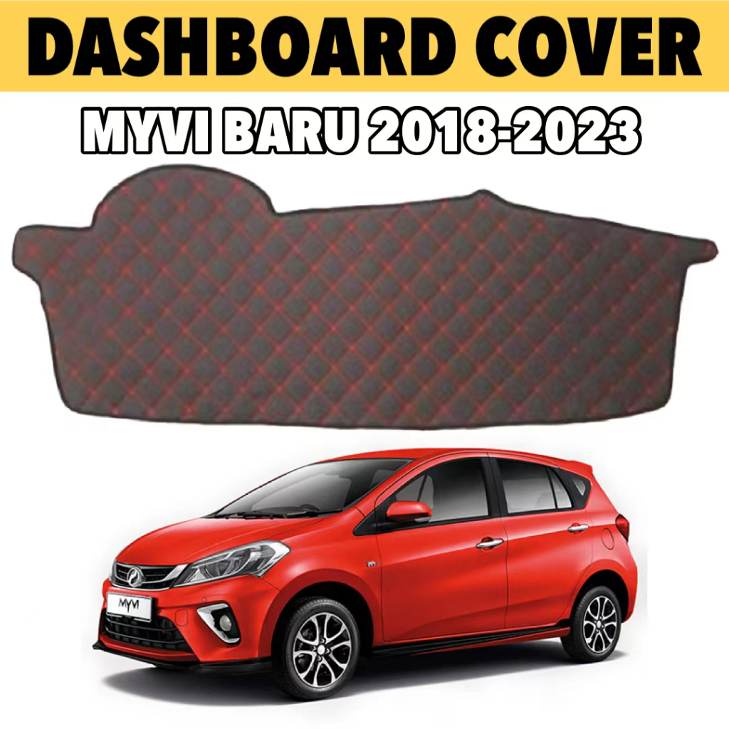 Perodua Myvi Years 2018-2023 Dashboard Cover Anti Slip Mat DAD Leather ...