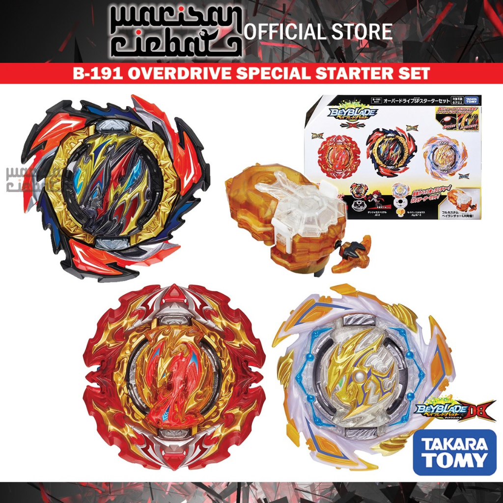 Takara Tomy Beyblade Burst DB B-191 Overdrive Special Starter Set | Shopee Singapore