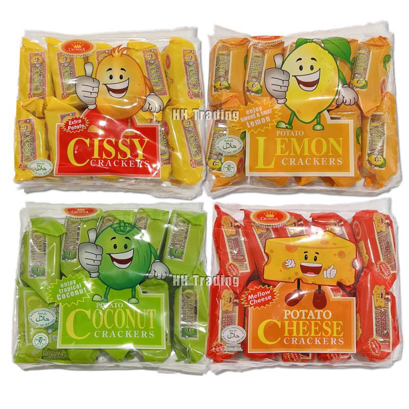 32g x 10’s CROWNA CISSY POTATO FLAVOUR CRACKERS | Shopee Singapore