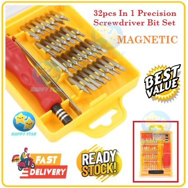 32pcs In 1 Precision Screwdriver Set Magnetic Phone Computer Repair Kit ...
