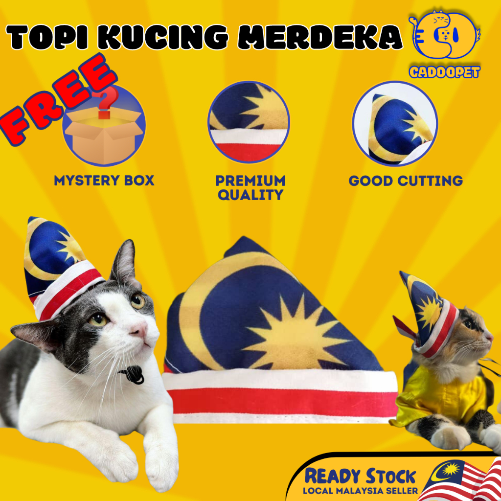 Tanjak Kucing Bendera Merdeka Hat Cat Pakaian Tradisional Melayu ...