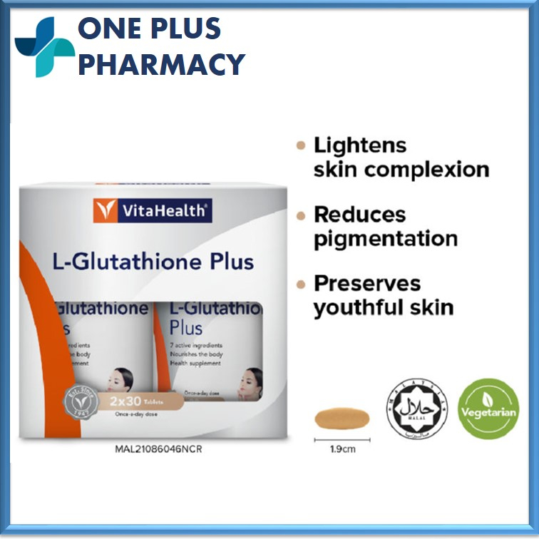 VitaHealth L-Glutathione Plus 30's / 2x30's [For Skin Whitening] [EXP 12/2026] | Shopee Singapore