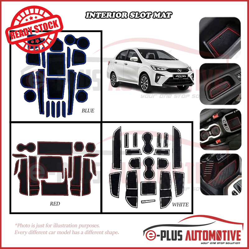Perodua Bezza 2016 2017 2018 2019 2020 2021 2022 2023 Interior Slot Mat ...