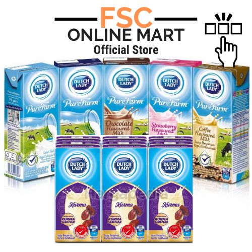 [FSC] Dutch Lady Pure Farm Milk Drink 200ml x 6pkts | Shopee Singapore