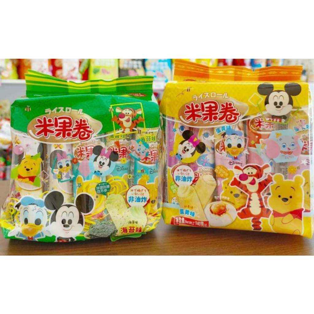 Introduction Disney Rice Cracker Roll Egg Yolk Flavor Seaweed Flavor ...