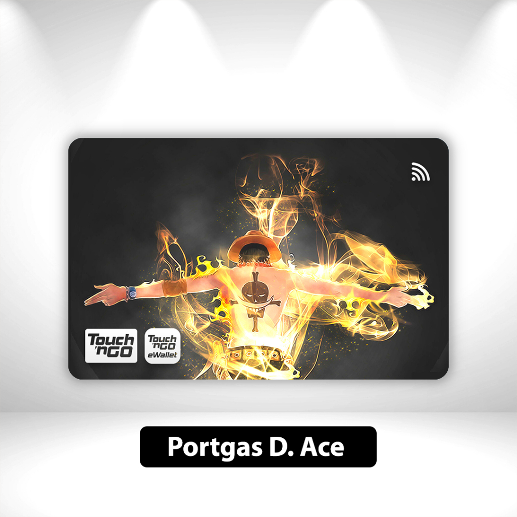 [One Piece] Portgas D. Ace - Sticker TNG NFC CHIP Card Skincard by ...