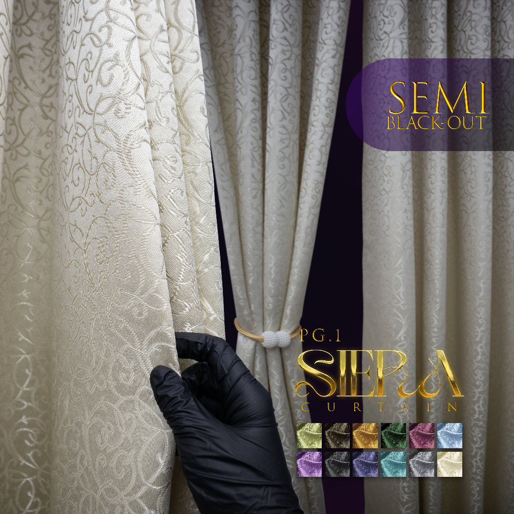 [Pg 1]SIERA semi blackout curtain abstract design , langsir tingkap ...