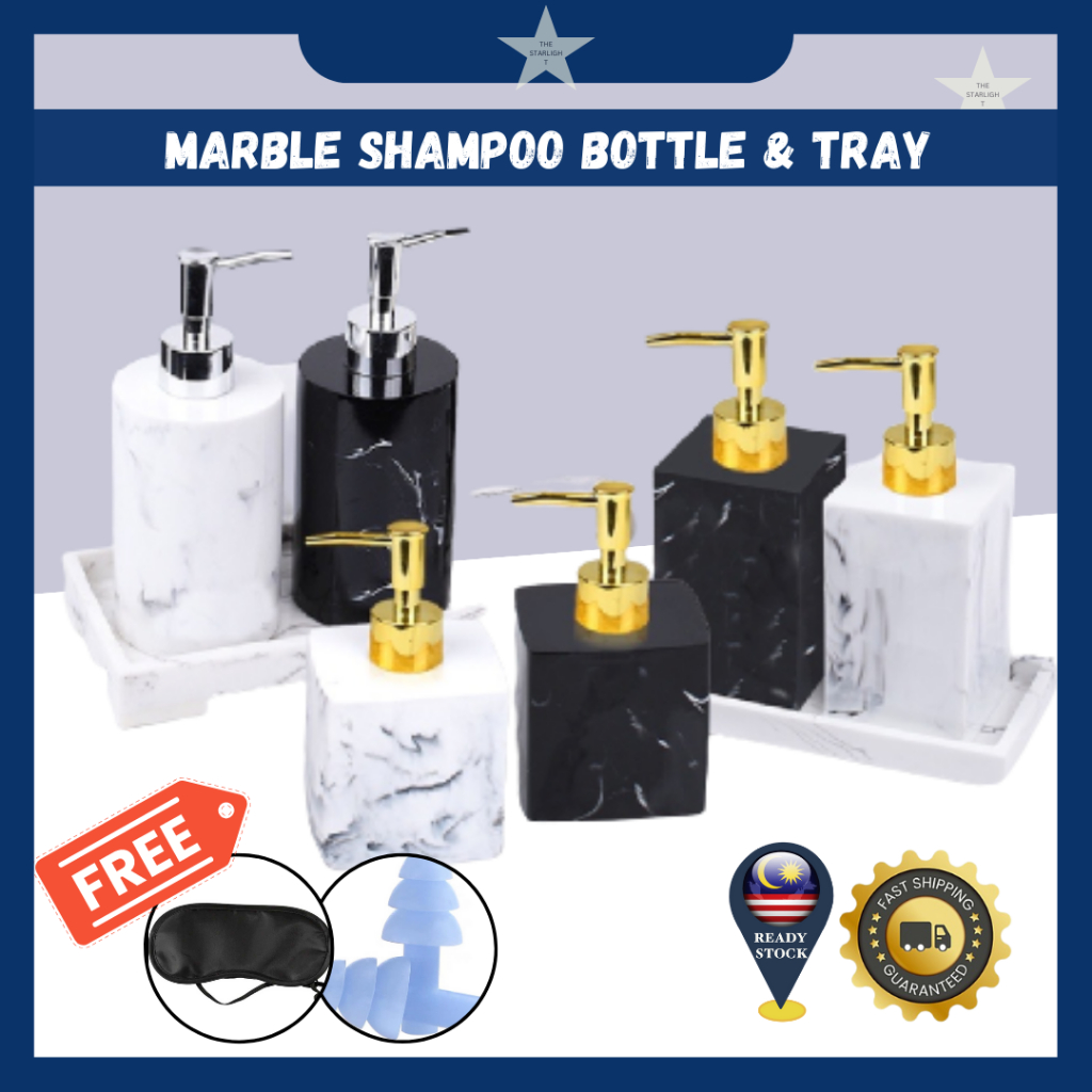 Marble Shower Shampoo Bottle Accessories Tray Toilet Bathroom Kitchen ...