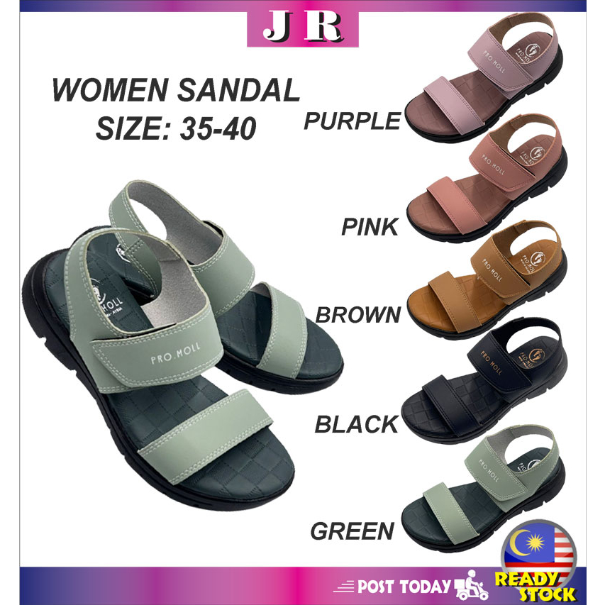 JR Premium Fabric Women Sandals Fashion Soft Comfy Anti-Slip / Lady ...