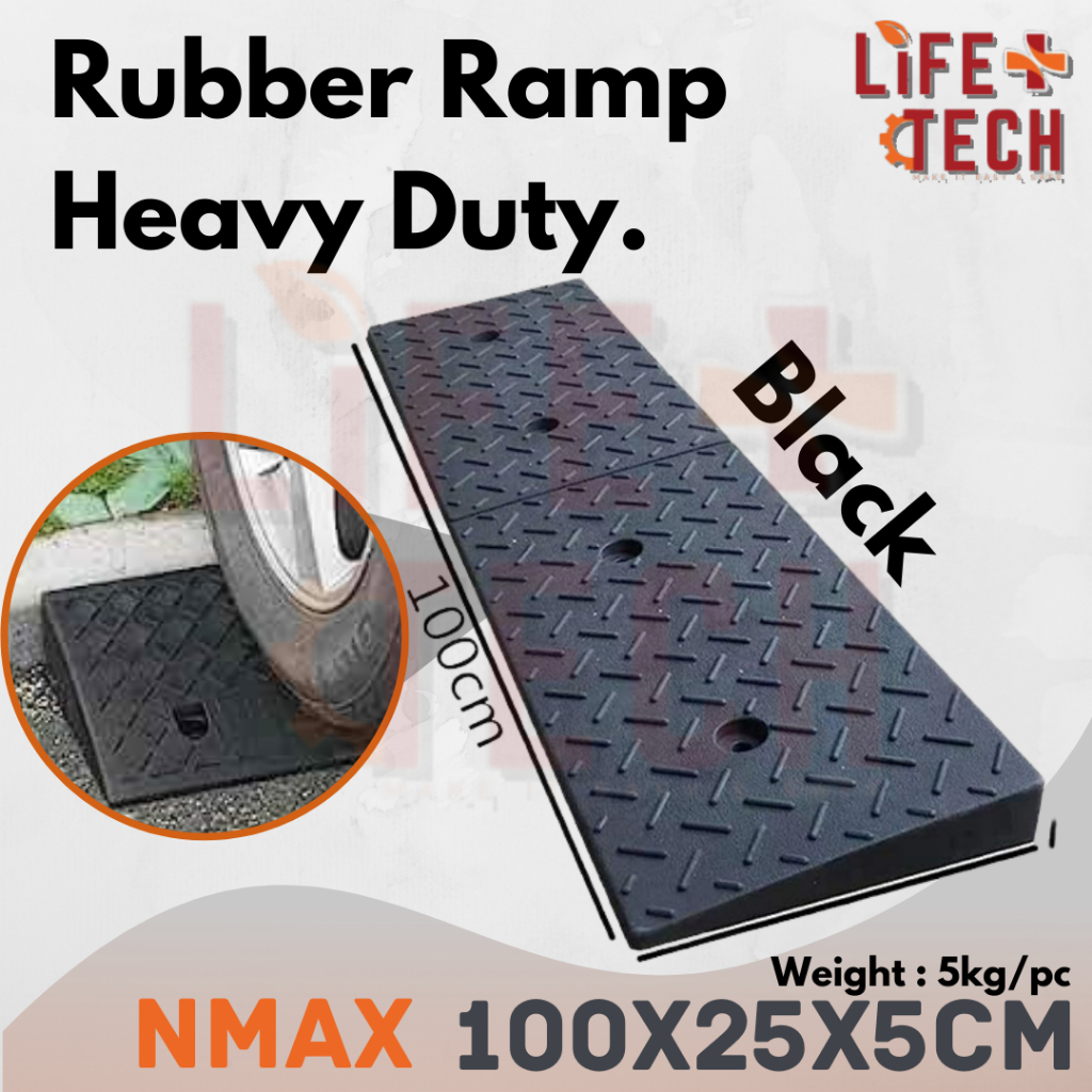 Heavy Duty Rubber Plastic Threshold Ramp - for easily move on the slope ...