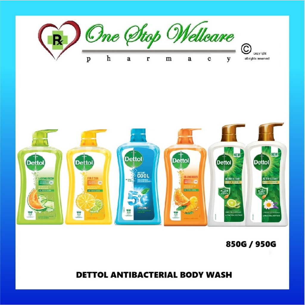 Dettol Antibacterial Body Wash Re Energize Fresh Cool Lasting