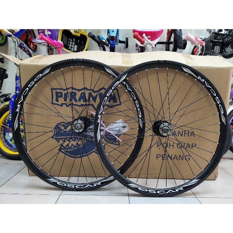 PREMIUM Bicycle Rim Wheelset 27.5 inci Alloy Rim Double Wall Mountain ...