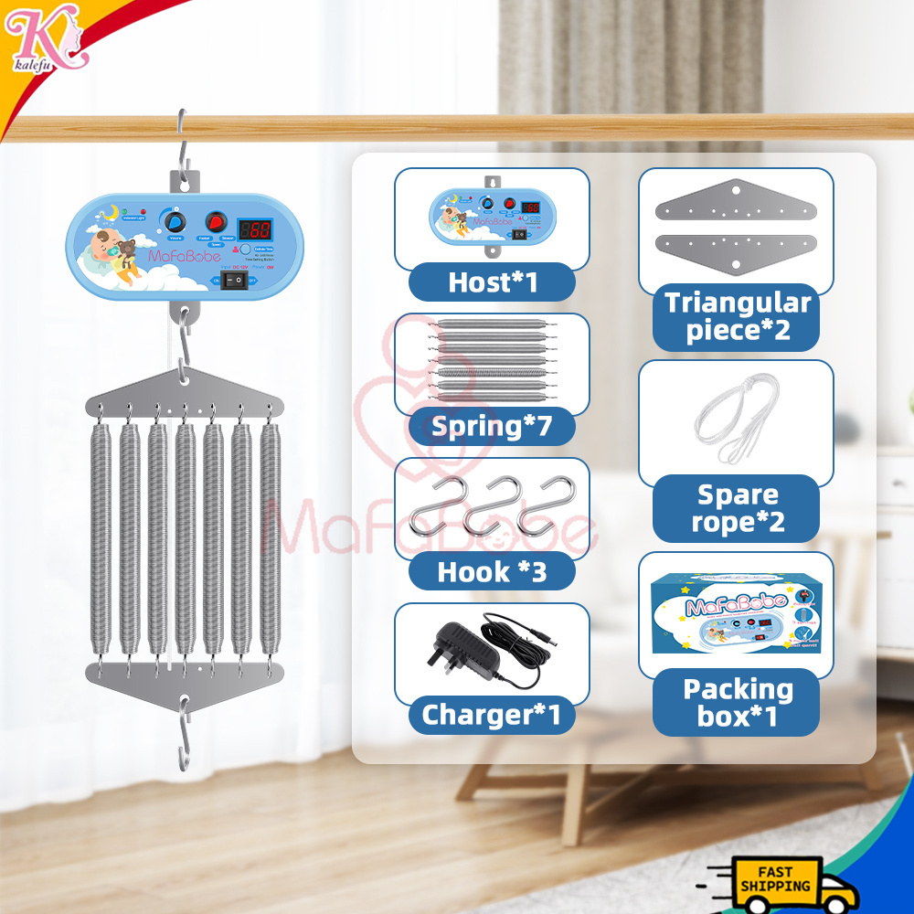 Baby Cradle Buaian Baby Electric Spring Cot Spring Buaian motor and Net ...