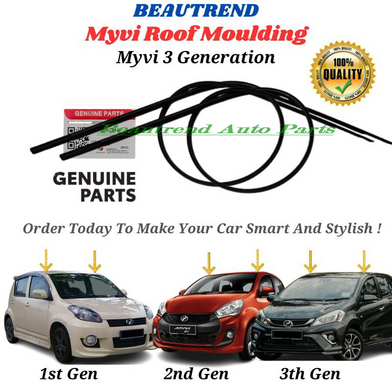 Perodua Myvi Roof Moulding Myvi Lagi best Myvi Gen3 G3 Rubber Getah ...