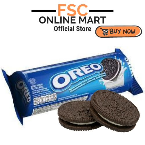 [FSC] Oreo Cookies With Cream Vanilla 64.4gm (Small Pack) | Shopee ...