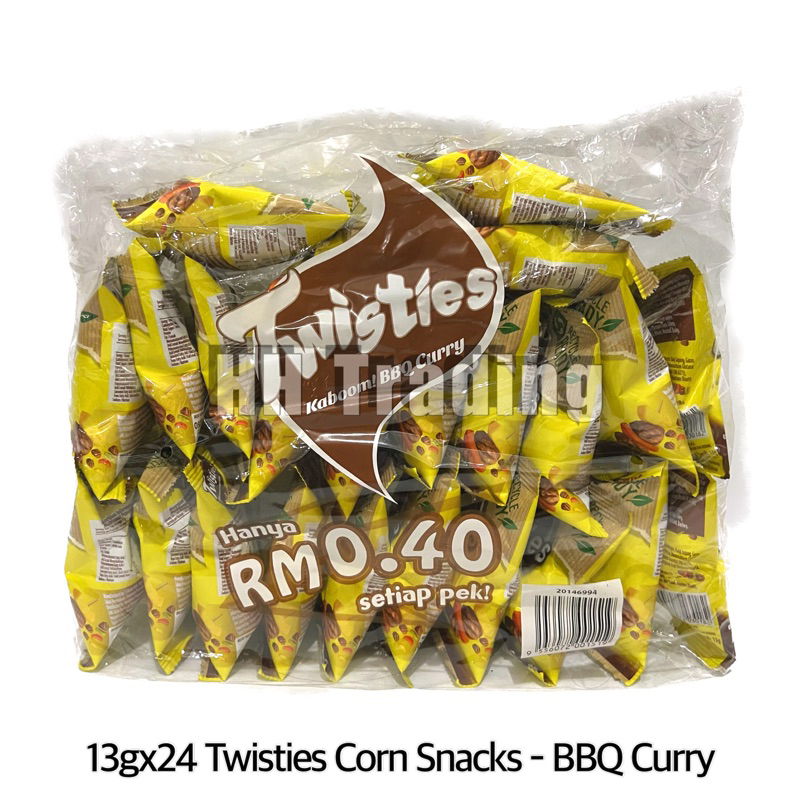 13g x 24’s TWISTIES CORN SNACKS (BBQ CURRY / CHICKEN / CHEESE / TOMATO ...