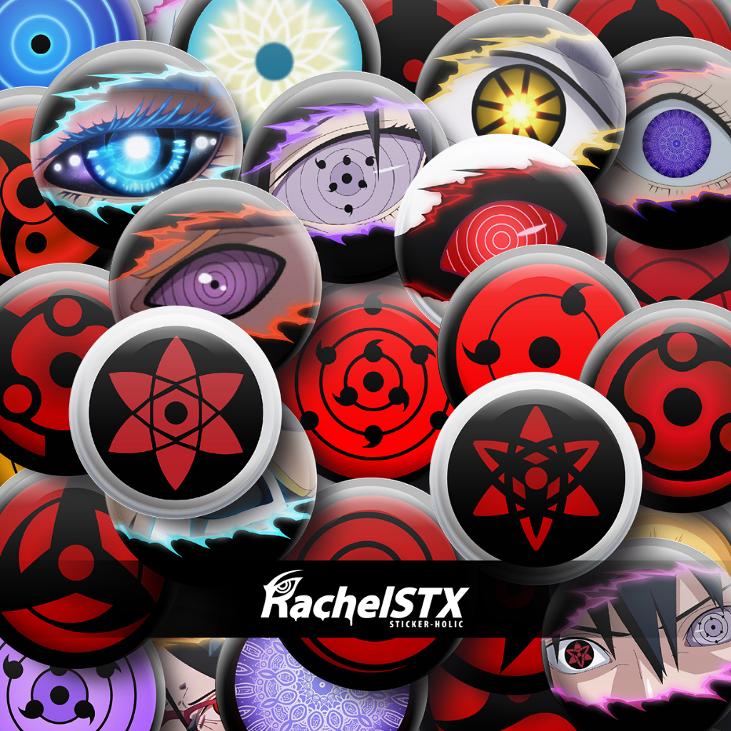eyes in NARUTO boruto button badge sharingan rinnegan byakugan ...