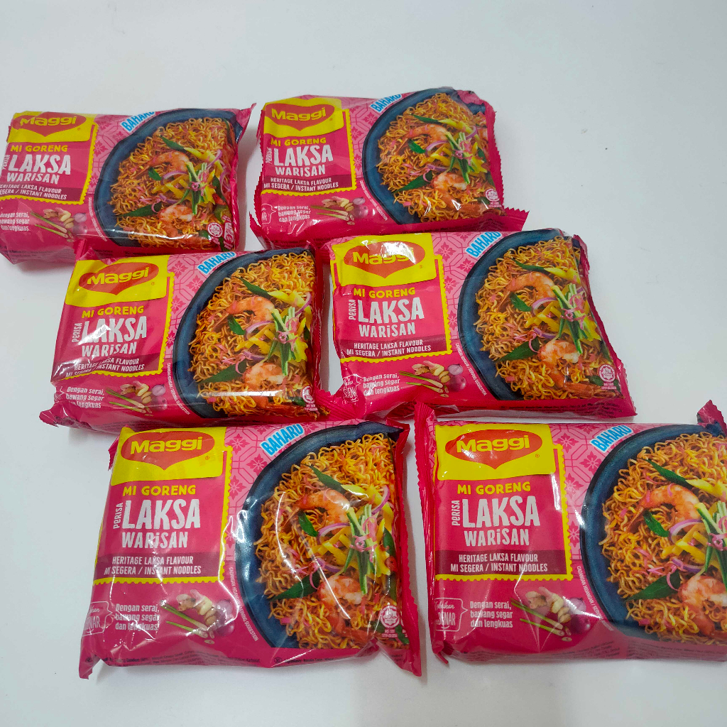 Maggi Mi Instant Noodles Heritage Laksa MAGGI Mi Goreng Laksa Legacy ...