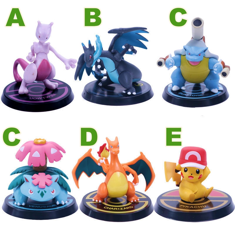 Anime Pokemon Pikachu Charizard Mew Lvysaur Venusaur Blastoise Mega ...