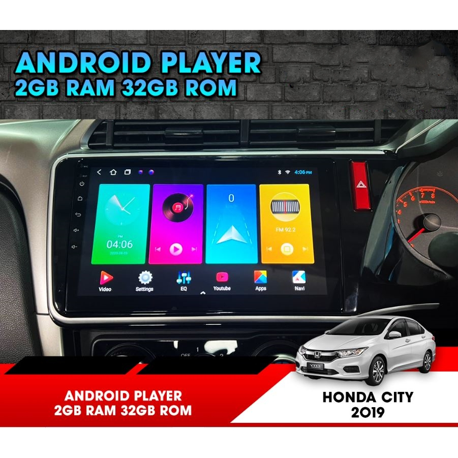 Android Player Honda City 2014-2019 FOC Reverse Camera | Shopee Singapore