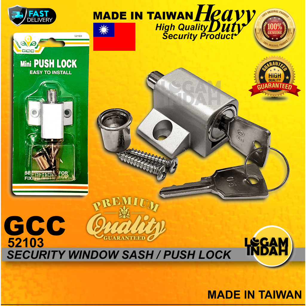 {MADE IN TAIWAN} GCC HEAVY DUTY WINDOW SASH / SLIDING WINDOW LOCK ...