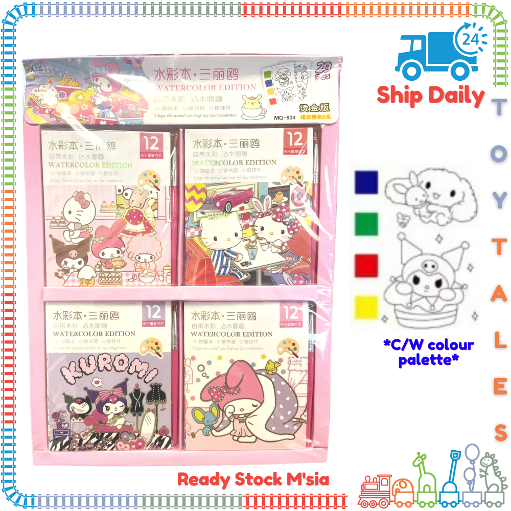 ToyTales COLOURING BOOK Sanrio Stationery Colour Book Buku Warna Kanak ...